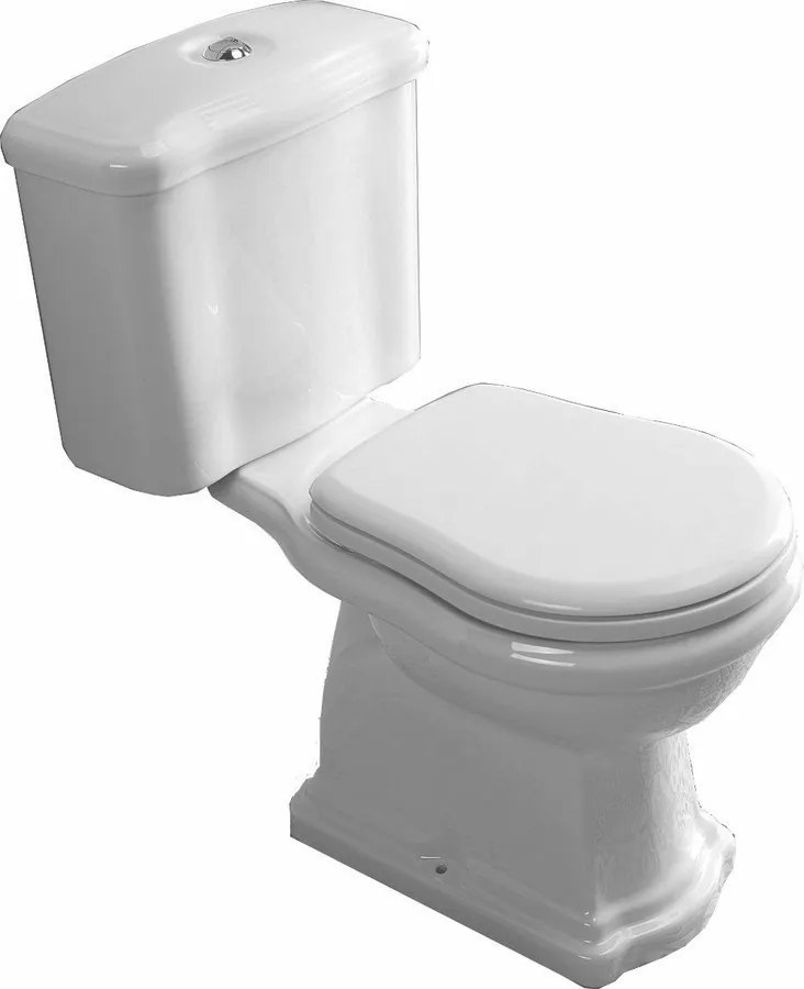 Kerasan Retro - Kombi WC, zadní odpad, WCset02-Retro-ZO