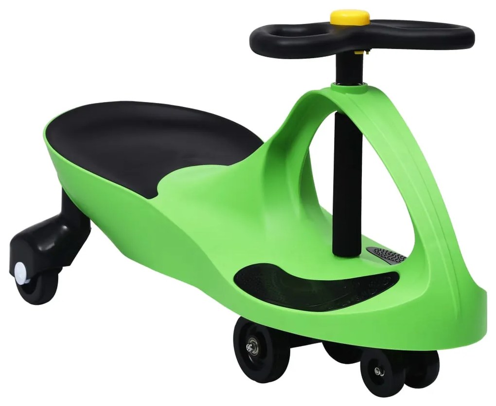 80267 vidaXL Dětské vozítko a odrážedlo SwingCar s klaksonem zelené