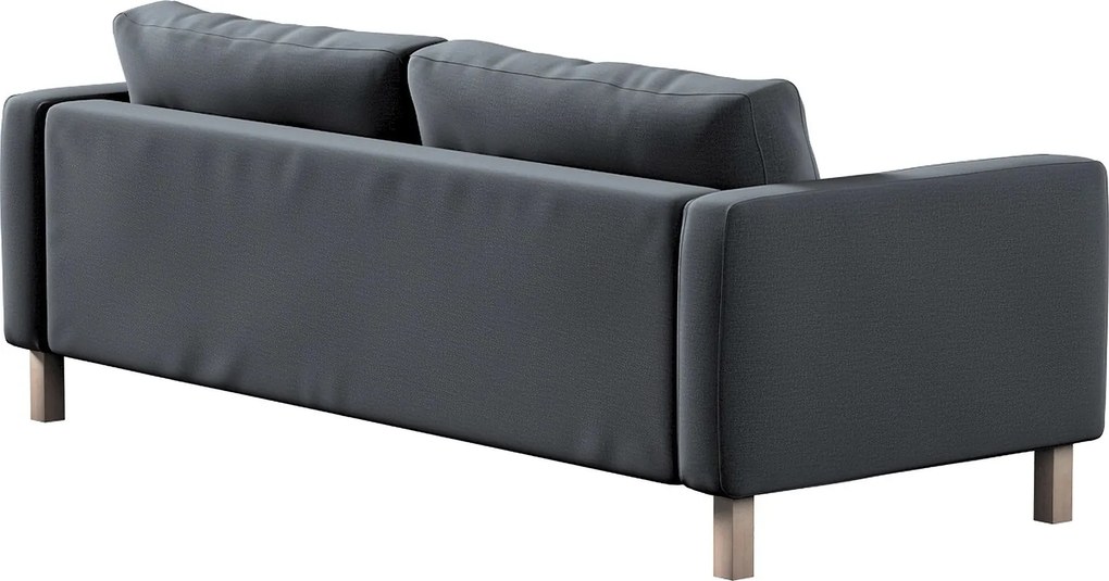Potah na pohovku IKEA Karlstad, 3-místná, rozkládací barva šedá látka sametová