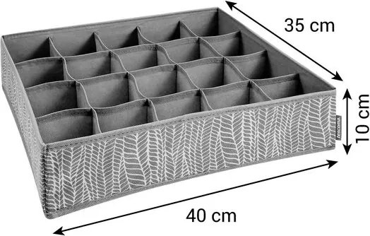 TESCOMA Organizér na ponožky a spodní prádlo FANCY HOME 40 x 35 x 10 cm, cappuccino
