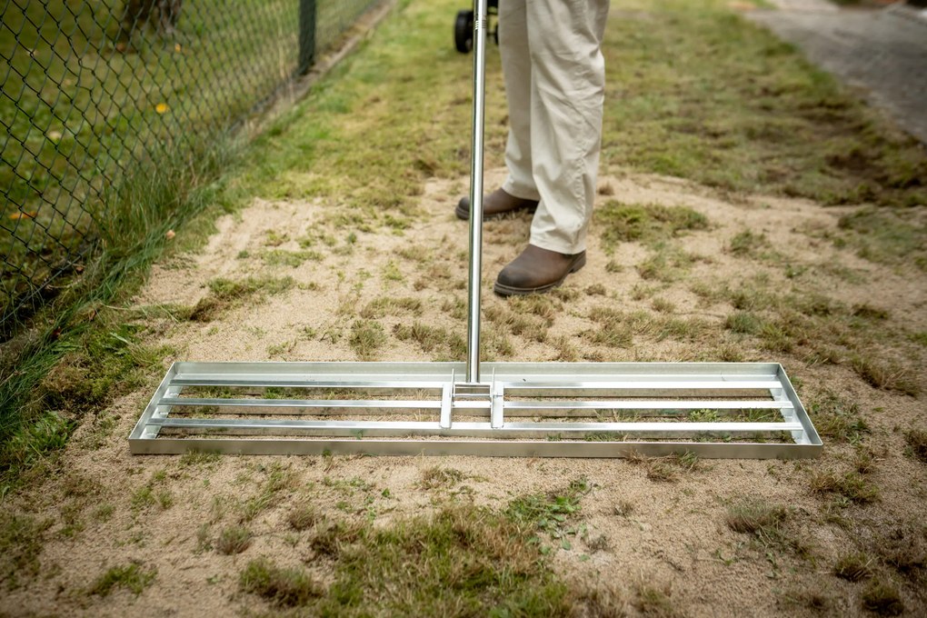 IQ Garden 318770 Nivelační a zapravovací brána 75 cm - pozinkovaná