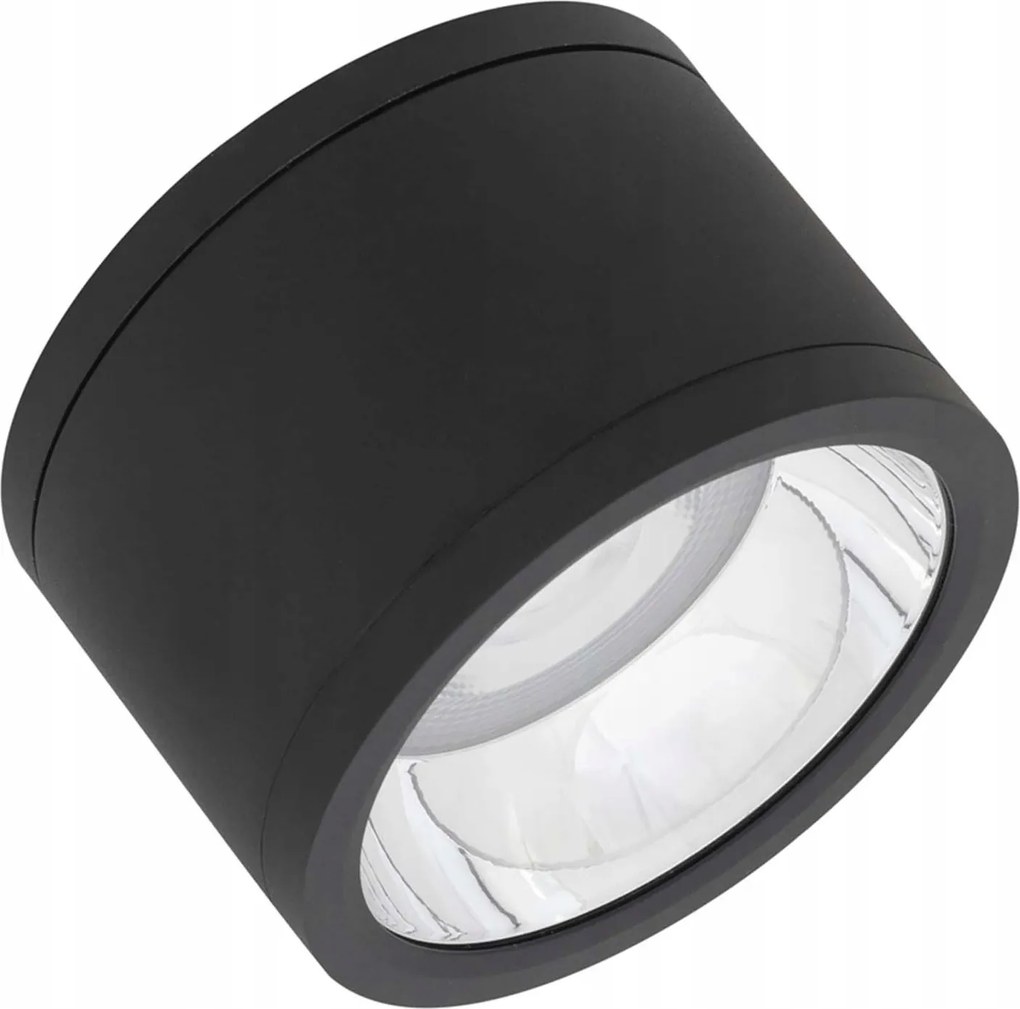 Nástěnné svítidlo Stropní Svítidlo Tuba Venkovní lampa 30W 3150lm 3000K IP65 Černá