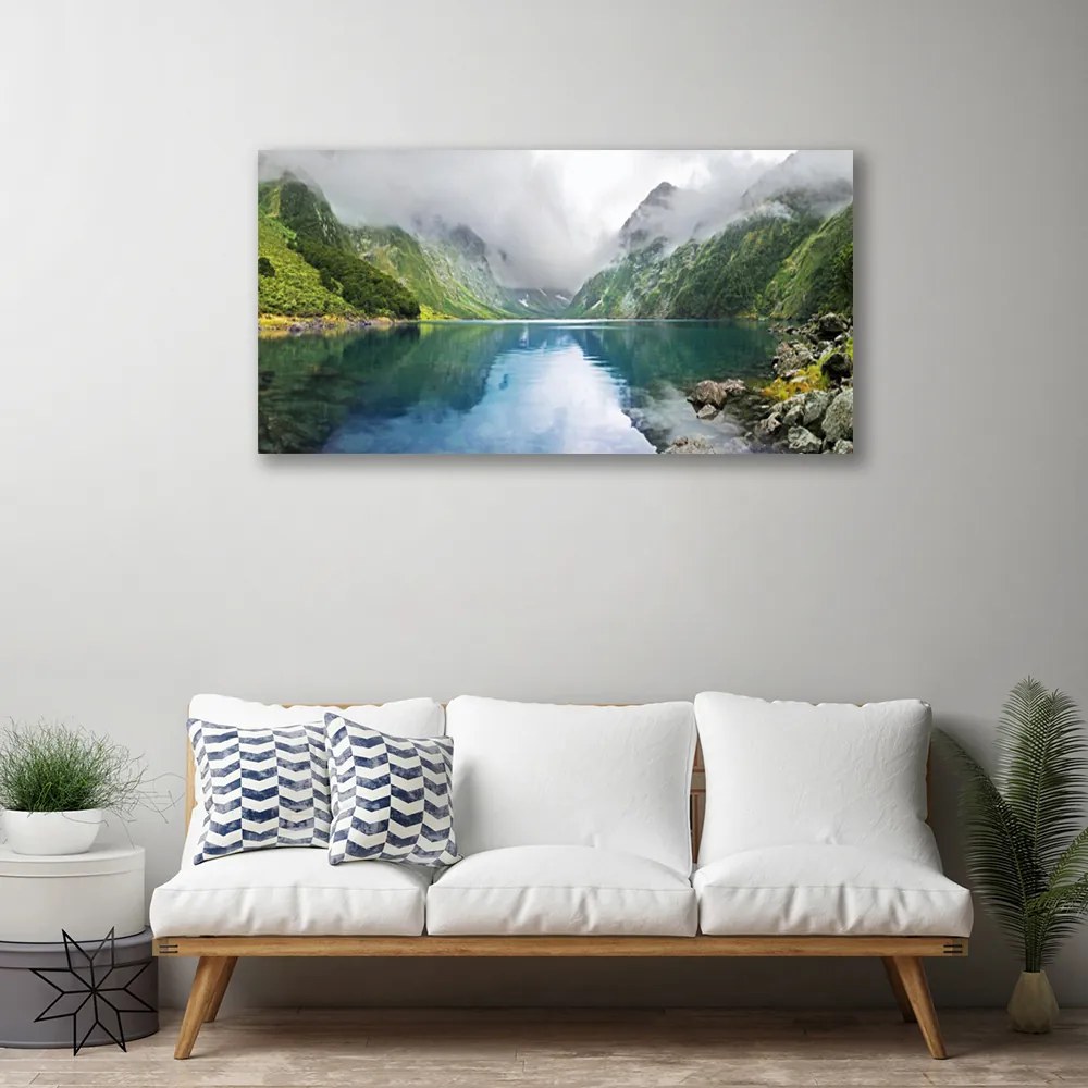 Obraz na plátně Hora Jezero Krajina 120x60 cm