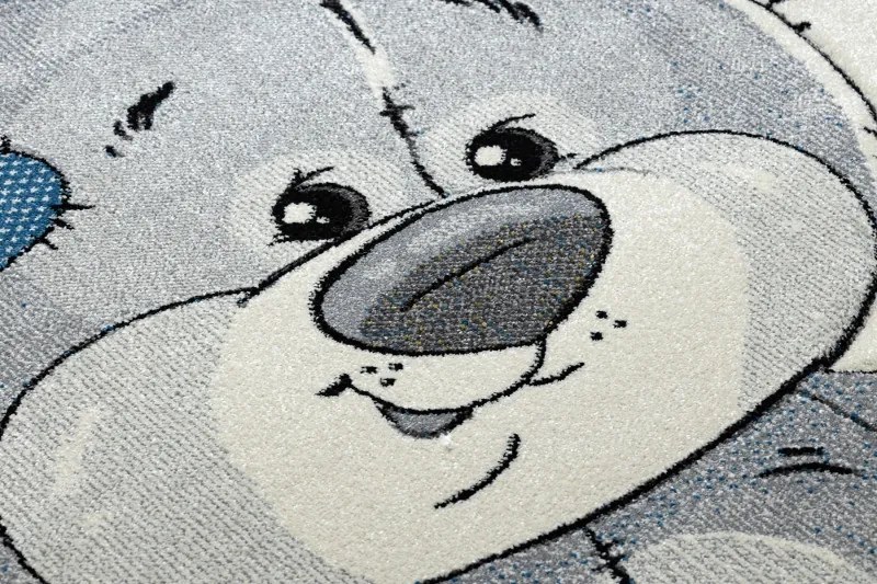 Dywany Łuszczów, Dětský kusový koberec Petit E1593 Teddy bear cream, 140x190, šedá, dětský pokoj
