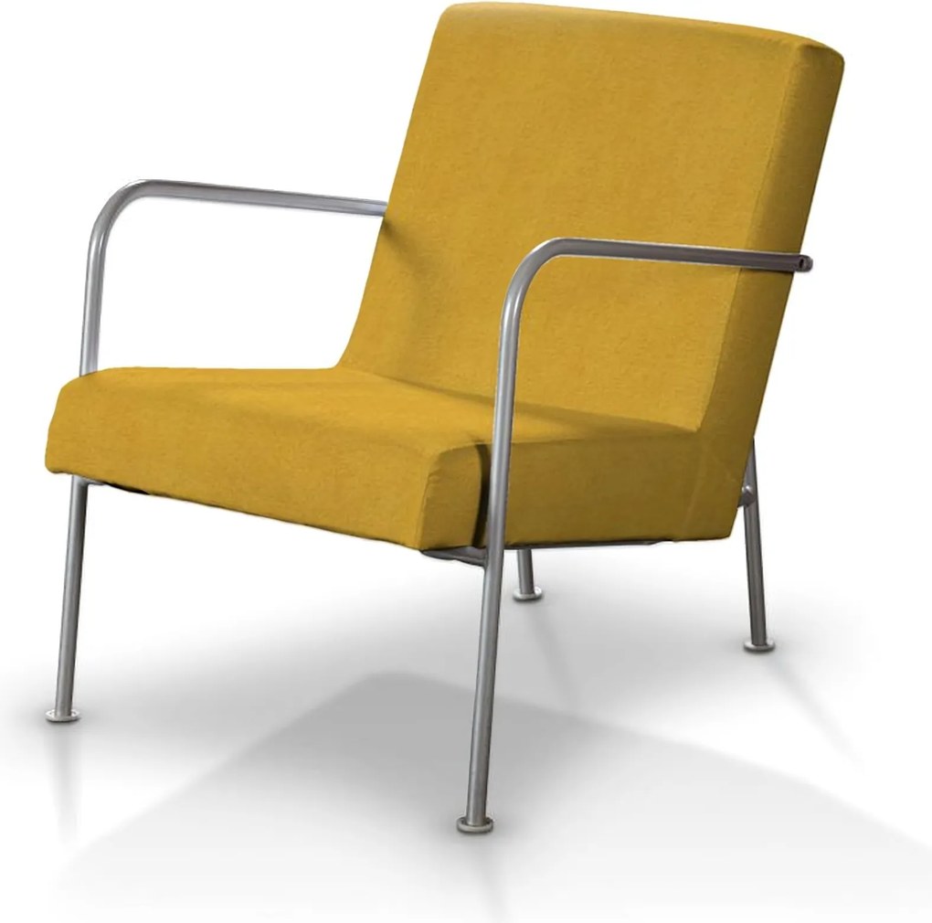 Potah na křeslo Ikea PS barva žlutá látka pletený vzor