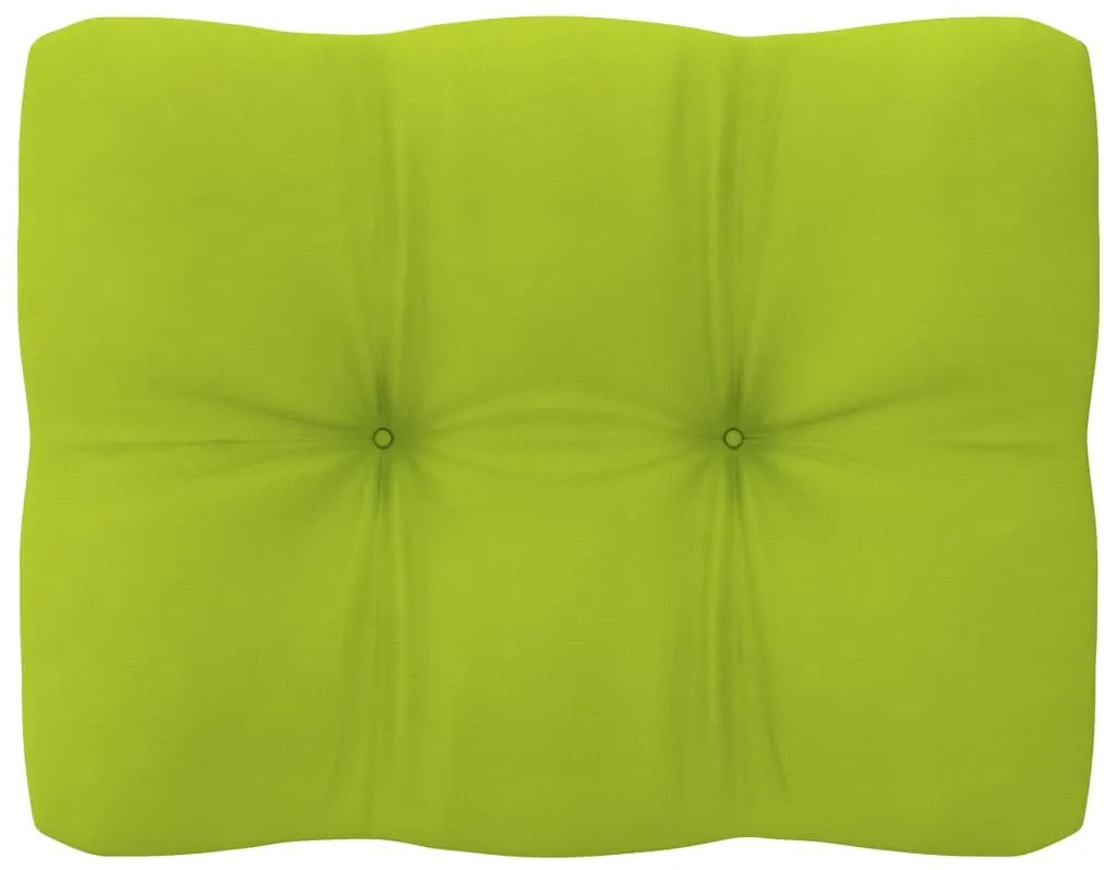 314434 vidaXL Poduška na pohovku z palet jasně zelená 50 x 40 x 10 cm
