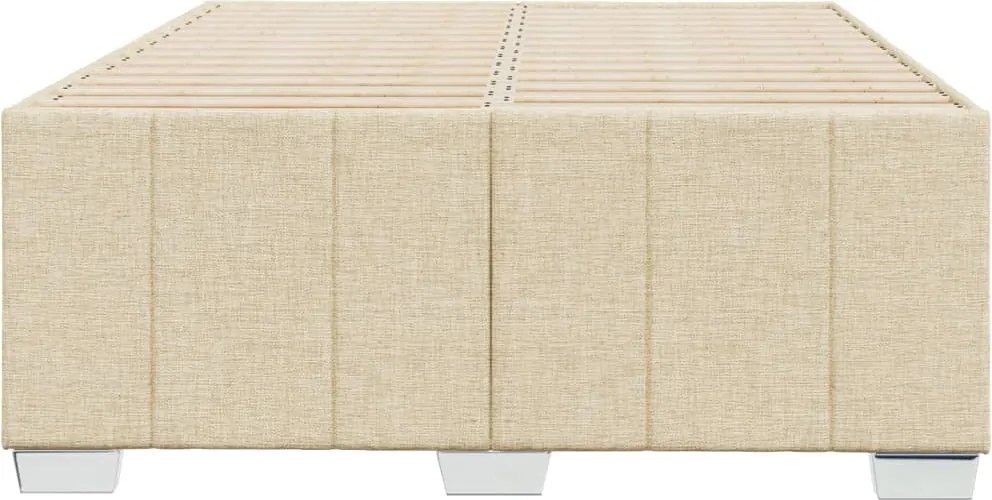 Rám postele bez matrací krémově 120x190 cm textil 3284823