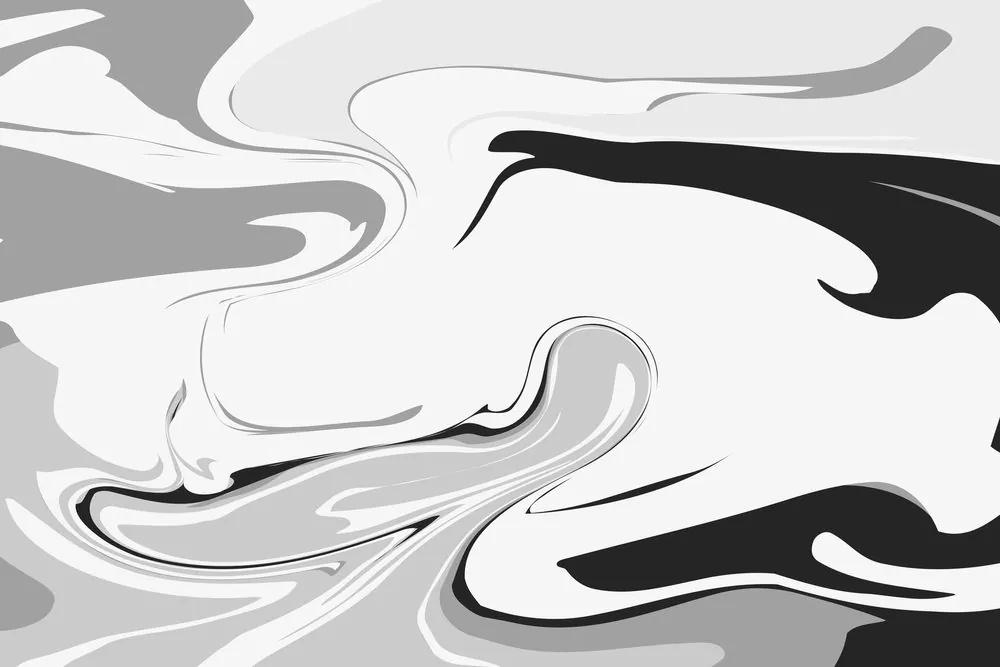 Obraz abstraktní vzor v černobílém provedení Varianta: 60x40