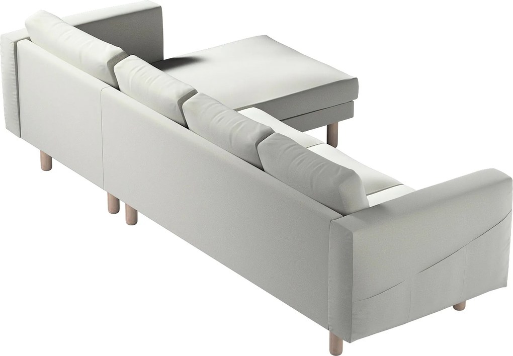 Potah na pohovku IKEA Norsborg 4-místná se šezlongem barva zelená látka sametová