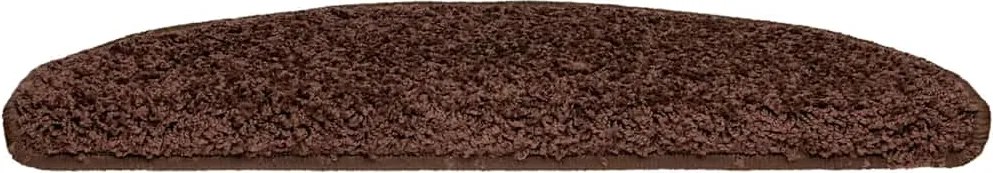 Schodové rohože 20 ks 65 x 21 x 4 cm hnědé, půlkulaté, velké 3365848