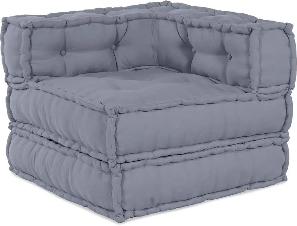 Modulová pohovka Textil Šedá 210 x 70 x 56 cm 3315092