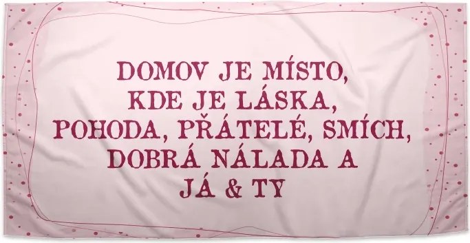 Sablio Ručník Domov 3 - 70x140 cm