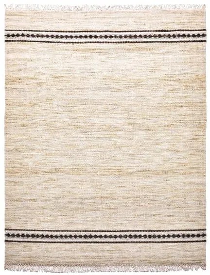 Diamond Carpets India, Ručně vázaný kusový koberec Biscuit DESP HL63 Ivory White, 240x300, béžová, chodba / předsíň