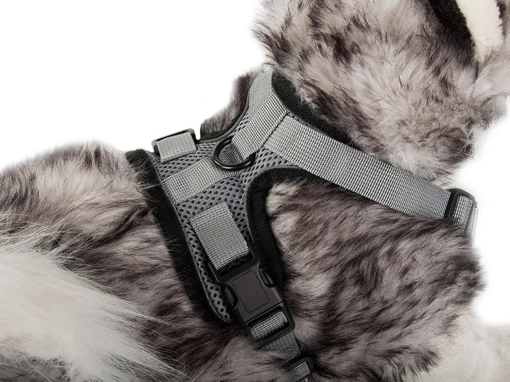 Verk Group Beztlakový postroj pro malého psa rukojeť lehký měkký silný m