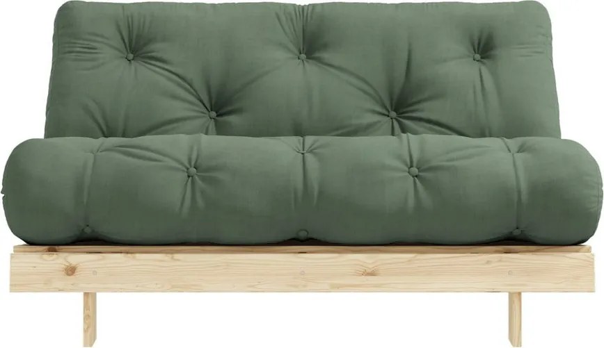 Zelená rozkládací pohovka 140 cm Roots - Karup Design