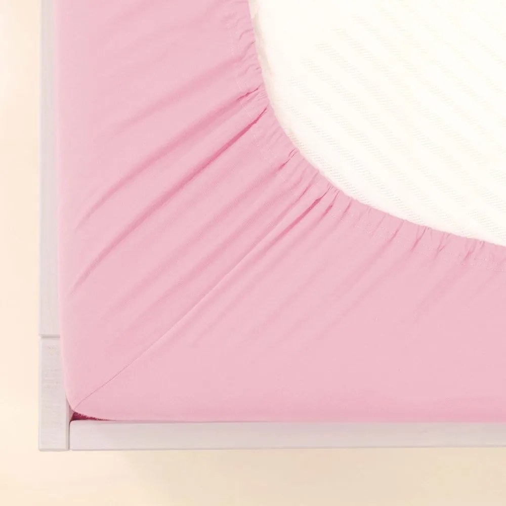 Polášek Jersey prostěradlo s elastanem - Světle zelená | 140 x 200 cm