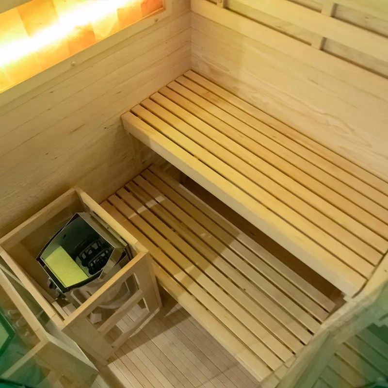 BPS-koupelny Finská sauna Relax HYD-4782 120x120, 2 osoby