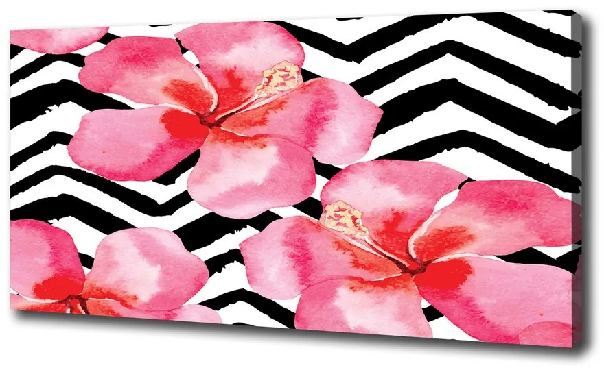 Wallmuralia Foto obraz na plátně do obýváku Havajské květiny 100x50 cm