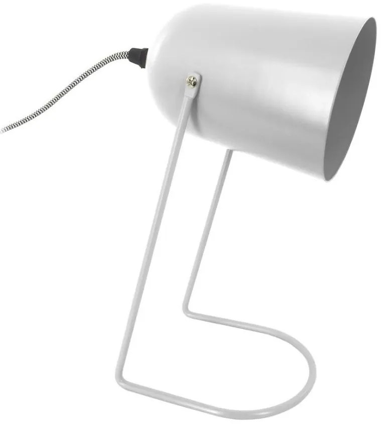 Time for home Bílá matná kovová stolní lampa Riley 30 cm