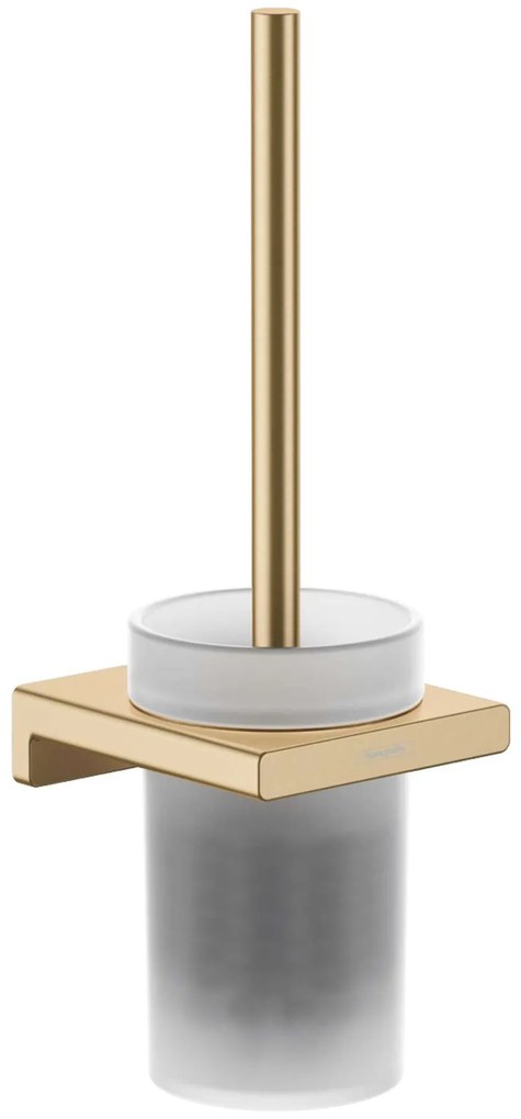 Hansgrohe AddStoris - WC štětka nástěnná, matné sklo/kartáčovaný bronz 41752140