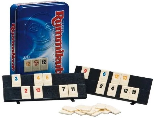 Společenská hra rummikub mini plechovka