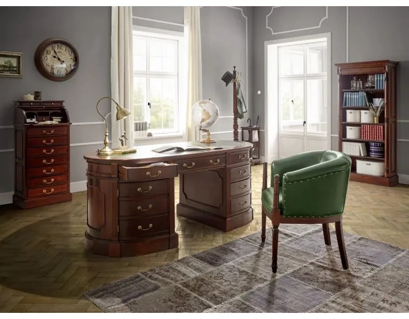 furniture-nabytek.cz - Masivní stojan na kabáty Camford z mahagonu, lakovaný, hnědý