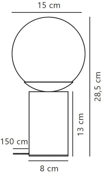 Nordlux - Stolní lampa LILLY 1xE14/25W/230V mramor/hnědá