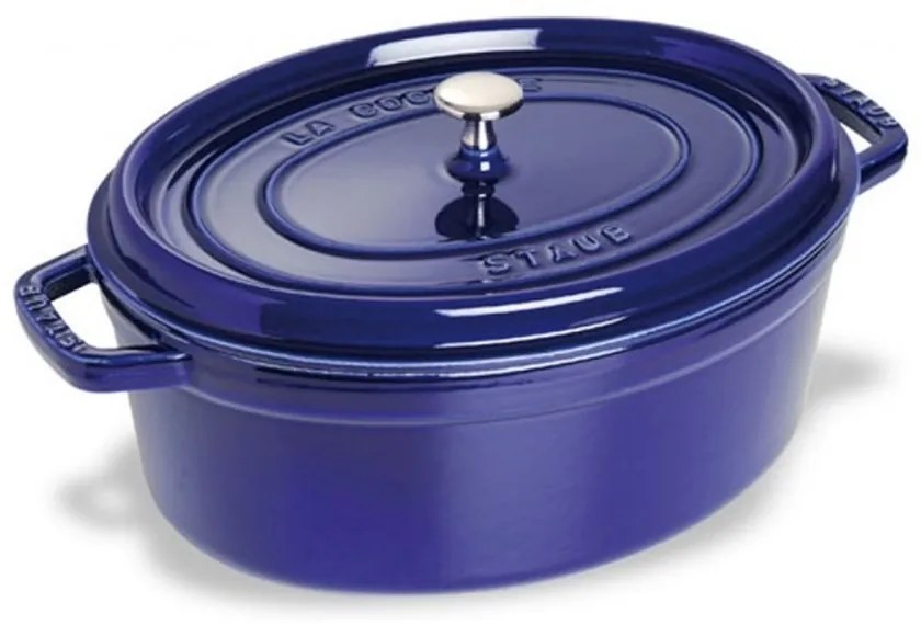 Hrnec STAUB  oválný 29 cm modrý 4,2l