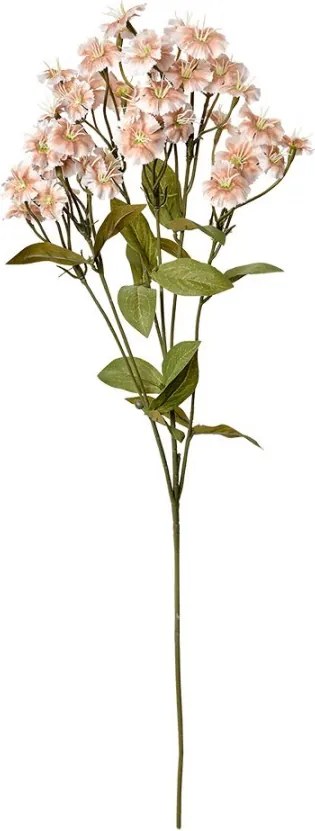 Dekorace lososová umělá květina hvozdík - 8*8*63 cm