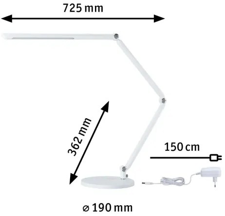 Paulmann 78911 - LED/10,6W Stmívatelná stolní lampa FLEXBAR 230V 3000/4000/6500K
