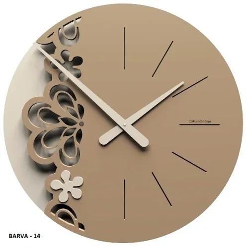Designové hodiny 56-10-2 CalleaDesign Merletto Big 45cm (více barevných variant) Barva fialová klasik-73 - RAL4005
