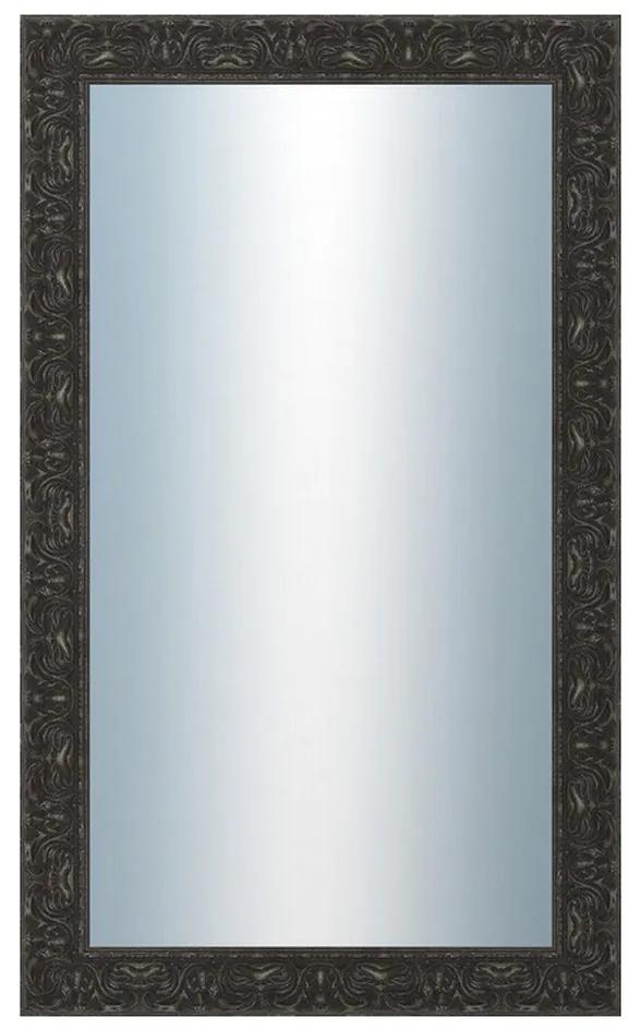 DANTIK - Zarámované zrcadlo - rozměr s rámem cca 60x100 cm z lišty PRAHA černá (2753)