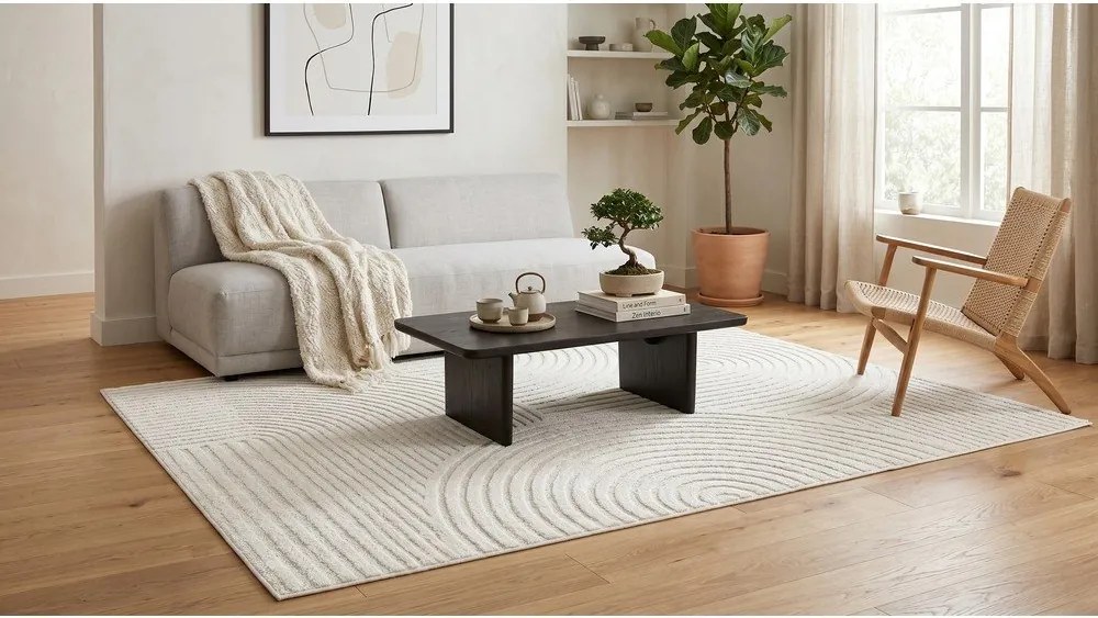 Krémový koberec 200x290 cm Whirl – ESTE