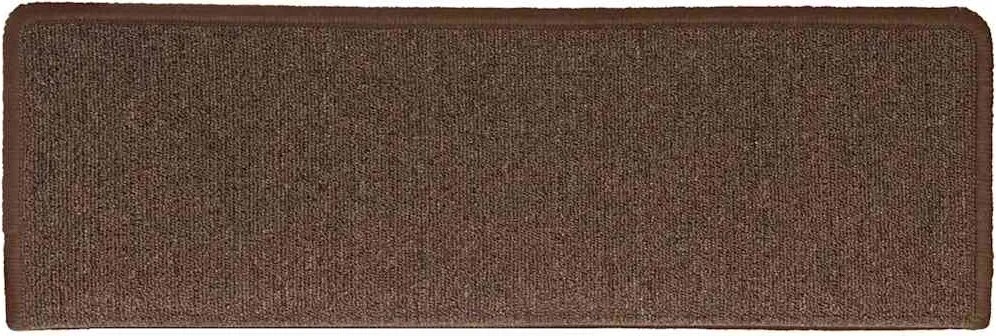 Schodové rohože 30 ks 65 x 21 x 4 cm kávově hnědé s obdélníkovým okrajem 3365769