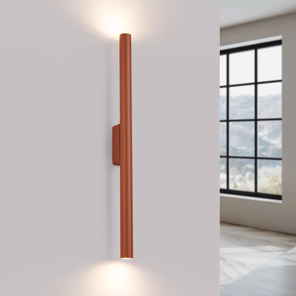 Sollux Lighting Nástěnné svítidlo PASTELO 2 červené okrové
