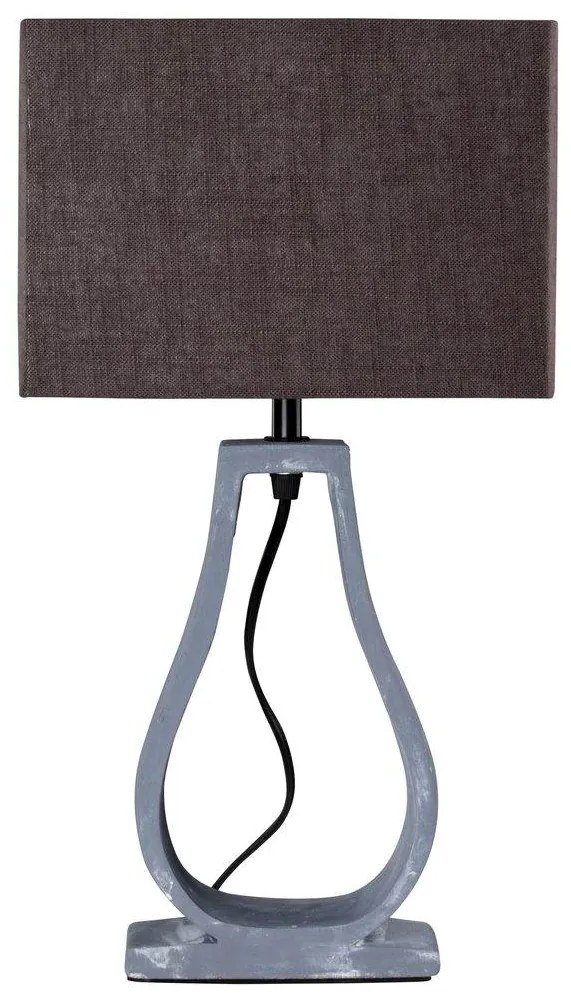 Moderní stolní lampa TURIN, 1xE27, 60W, hnědá Clx