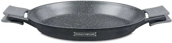 Pánev s mramorovým povrchem Royalty Line RL-MP40M / O 40 cm / černá