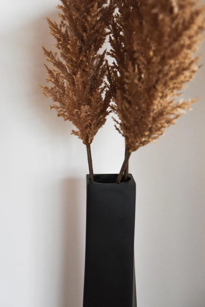Vysoká váza HYDRON, sklolaminát, výška 100 cm, černá
