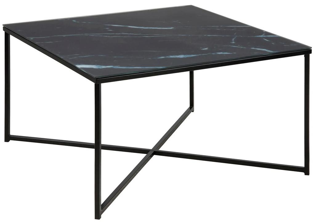 ACTONA Konferenční stolek Alisma černá 45 × 80 × 80 cm