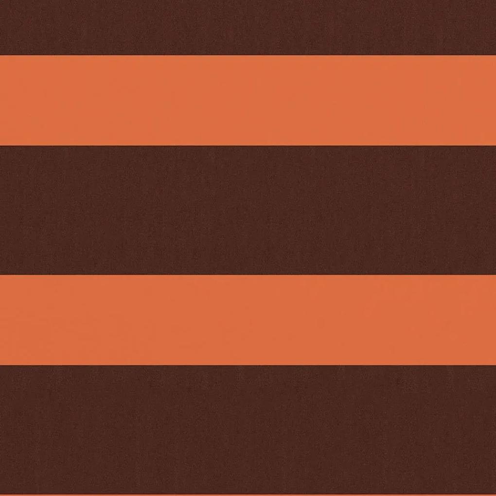 vidaXL Balkónová zástěna oranžovo-hnědá 120 x 300 cm oxfordská látka