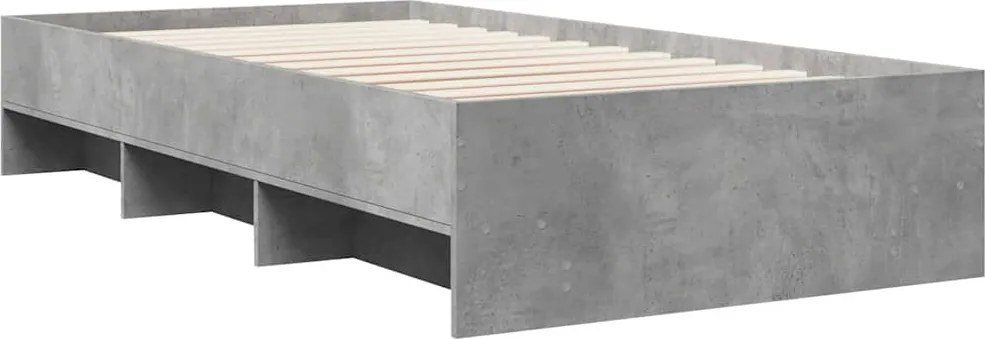 Rám postele betonově šedý 100 x 200 cm kompozitní dřevo 3295670