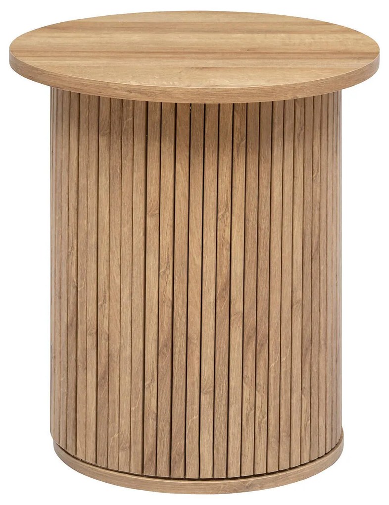Kulatý kávový stolík špule COLVA, Ø 45 cm