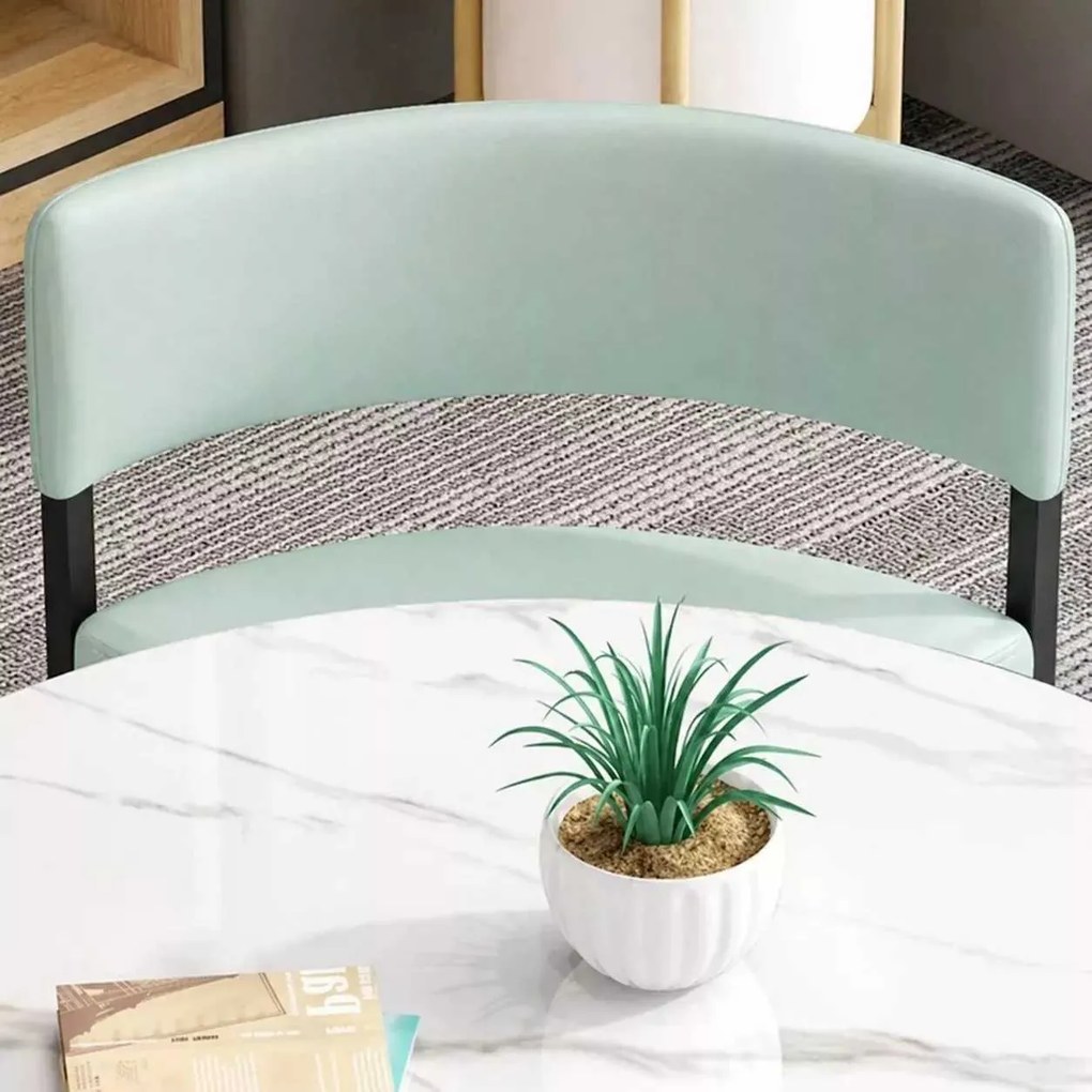 LuxuryForm DESIGN Jídelní set MONTE 4+1 - mint / černý