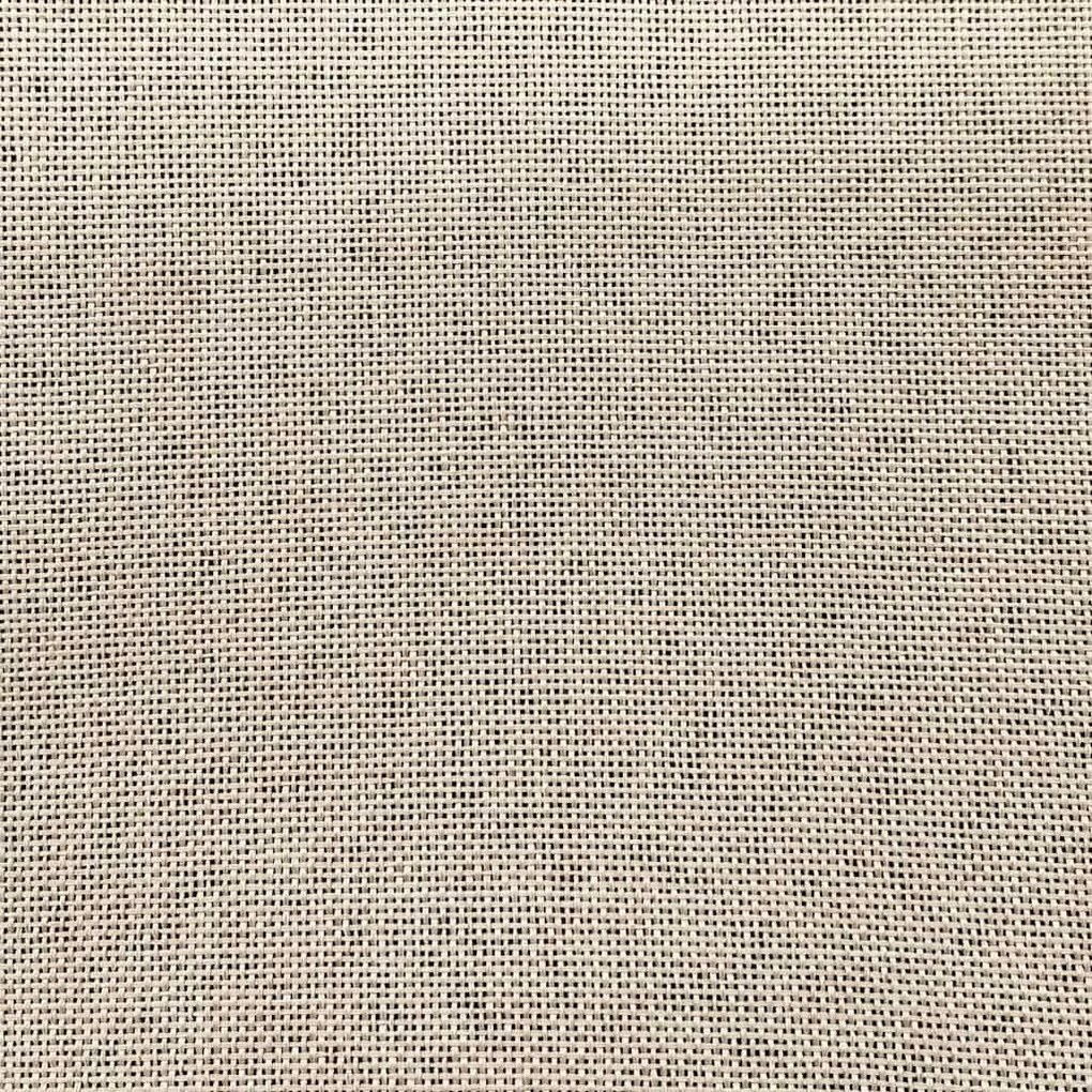 Otočná lenoška na podlahu krémová textil 336576