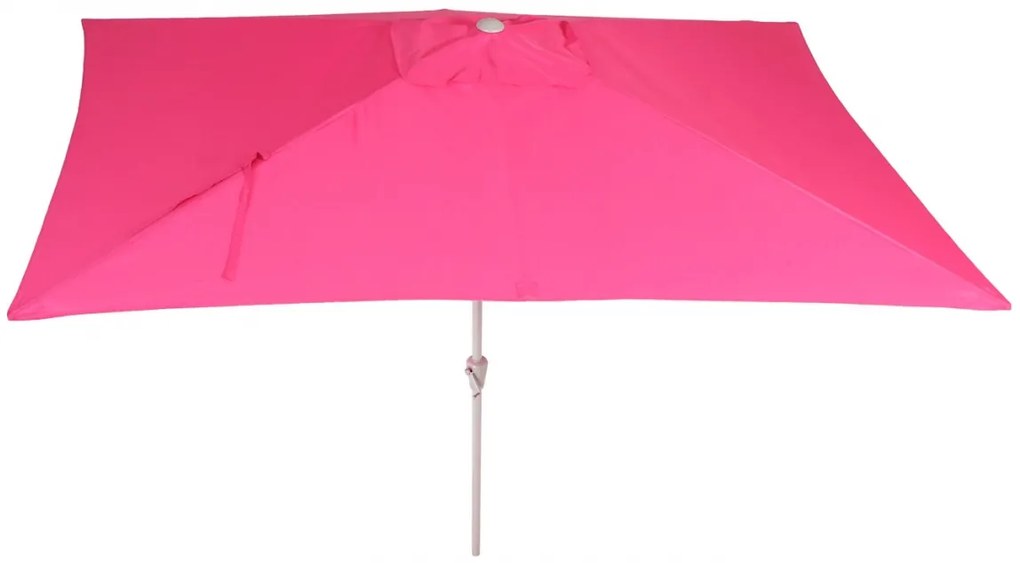 Slunečník N23 2x3m polyester/hliník - růžová
