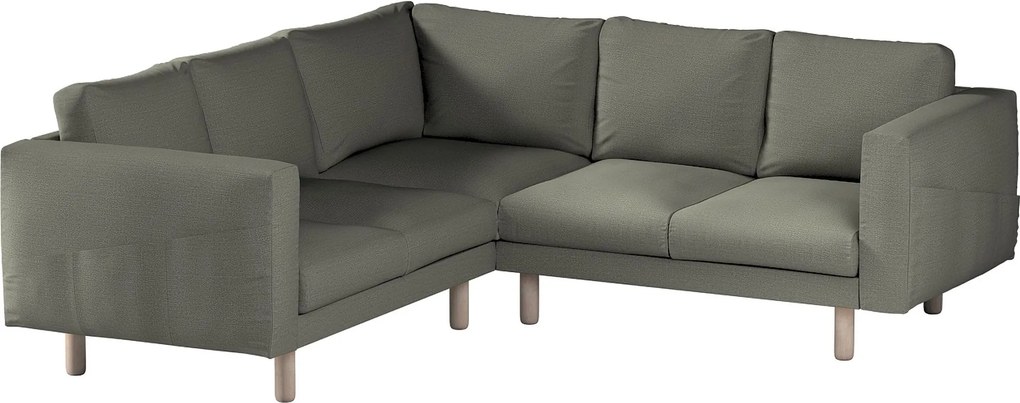 Potah na pohovku IKEA Norsborg rohová 4-místná barva šedá látka pletený vzor