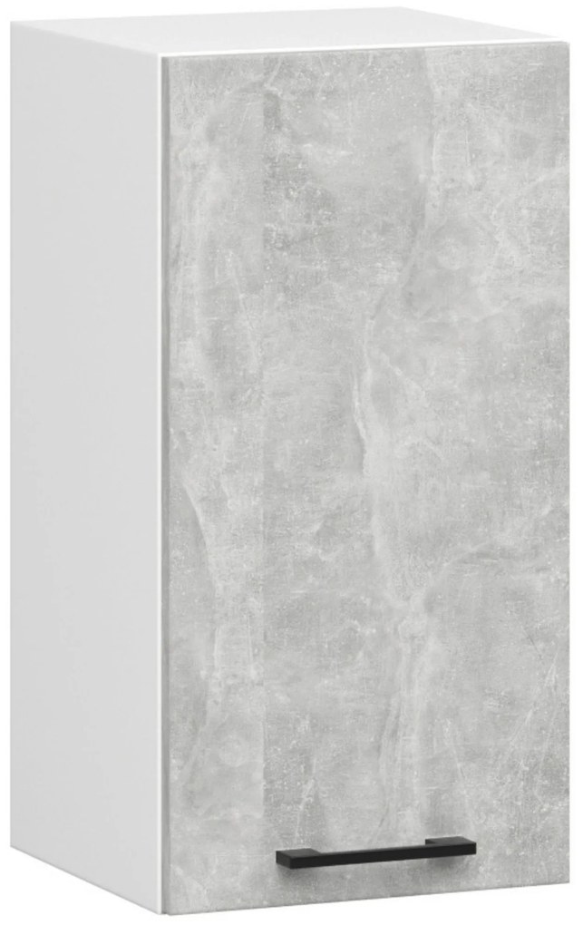 Kuchyňská sestava 240 cm Ozara II (beton + bílá). 1071278