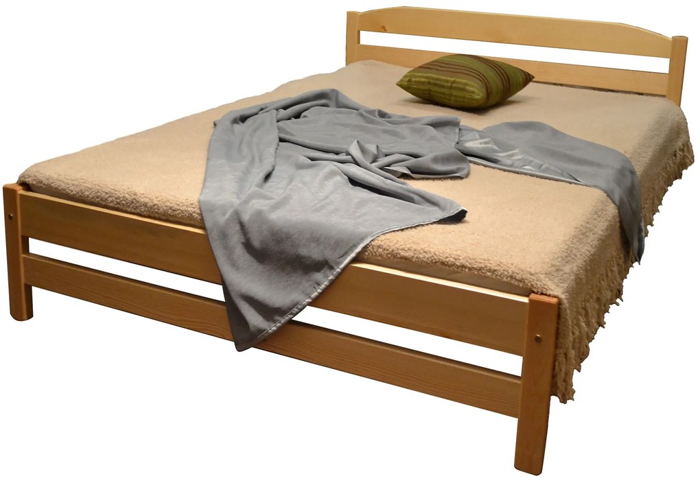 Via-nábytek Postel BART masiv borovice 120 x 200 Povrchová úprava postele: Moření odstín dub