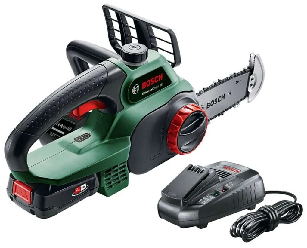 Bosch - 18V AKU řetězová pila 20 cm, 1x aku 2,5 Ah Li-Ion, nabíječka 06008B8000