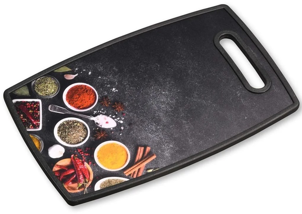 Prkénko na krájení SPICES 37x23 cm černé